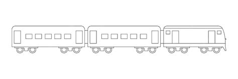 Premium Vector Train Wagon Model Line Icon Railroad Railway Tourism Train Public Transport
