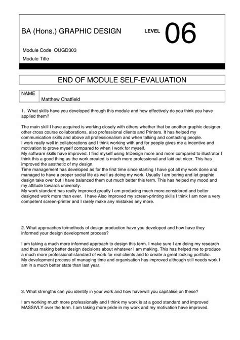 Pdf Module Evaluation Form Dokumentips