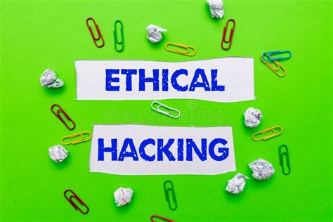 Writing Displaying Text Ethical Hacking Business Showcase Act Of Locating Weaknesses And