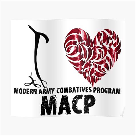 Modern Army Combatives Program Macp T Shirt Design Poster By Martialartsnerd Redbubble