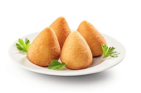 Premium Ai Image A Tempting Display Of Golden And Crispy Coxinha A