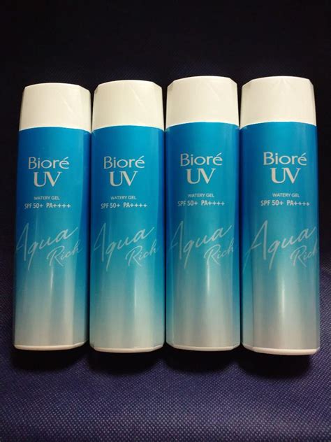 ビオレuvアクアリッチウォータリージェルq 155ml 4本セット！ メルカリ