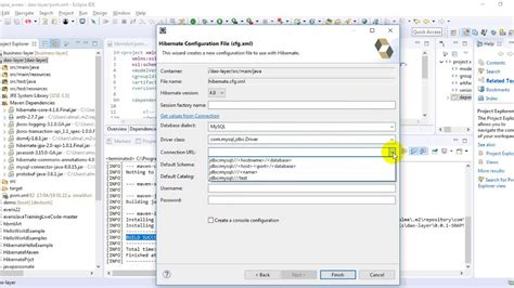 hibernate configuration on eclipse project youtube