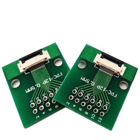 Fpc 12pin 轉接板x單1片 Ffc轉2 54 直插 正面 0 5mm 反面 1mm 間距座子 E39 蝦皮購物