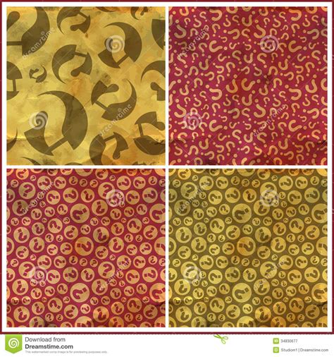 Questions Seamless Pattern Stock Vector Illustration Of Pattern
