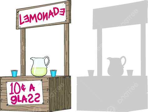 Lemonade Stand Print And Cut Material Stand Lemon Png And Vector