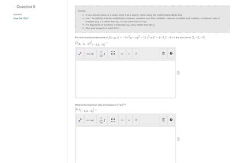 Solved Format If Your Answer Below Is A Vector Input It