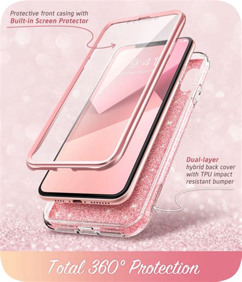 Iphone Xs Max Cosmo Case Glitter Pink I Blason
