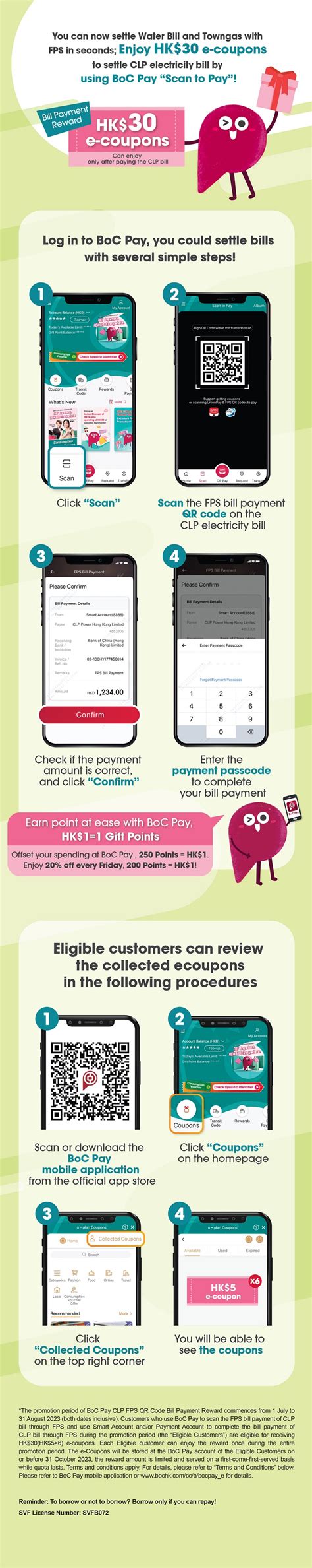 Special Offers For Using BoC Pay To Settle CLP Electricity Bill
