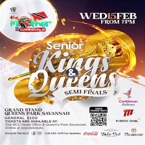 Island E Tickets Senior Kings Queens Semi Finals And Junior Kings