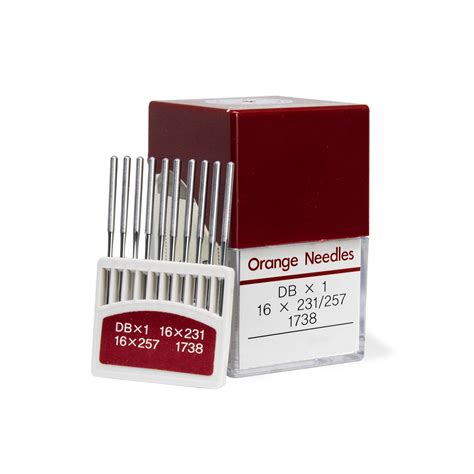 Caixa 100 Agulhas Para Reta Industrial Cabo Fino Orange DBx1 11B