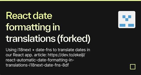 React Date Formatting In Translations Forked Codesandbox