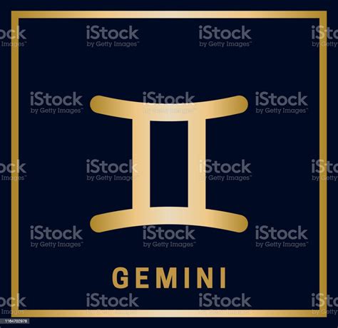조디악 쌍둥이 자리에 서명합니다 운세 황금 비문과 파란색 배경에 고립 된 황금 기호입니다 벡터 일러스트레이션 0명에 대한 스톡 벡터 아트 및 기타 이미지 Istock