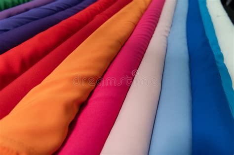 Collection Of Fashionable Fabrics Samples Of Different Natural Fabrics