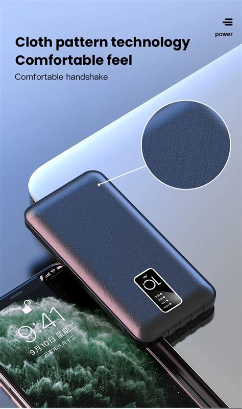 Fast Charging 10000mah Built In Micro Usbtype Clightning Usb 4 In 1