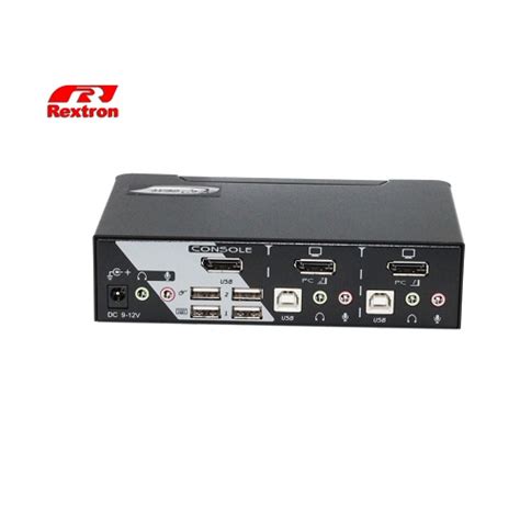 Rextron Port HDMI KVM Switch With Audio Hotkey Control Cables Online