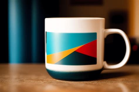 Premium Ai Image A Mug With An Abstract Design On It A Mug Of