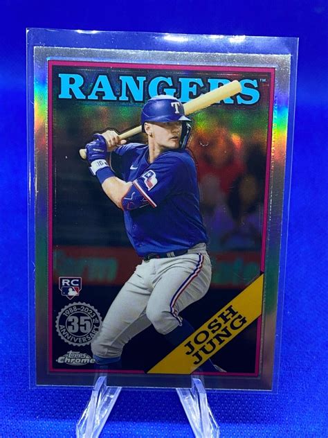 2023 Topps Chrome Josh Jung 1988 35th Anniversary Rc Rookie 88bc 15