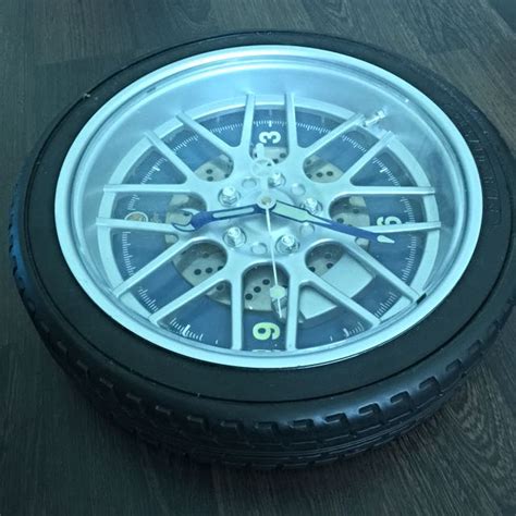 Tyre Clock Furniture And Home Living Home Decor Clocks On Carousell