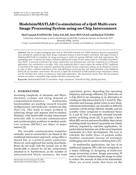 pdf modelsim matlab co simulation of a qos multi core image