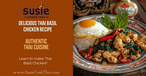 Thai Basil Chicken Pad Krapow Gai Recipe Susie Cooks Thai