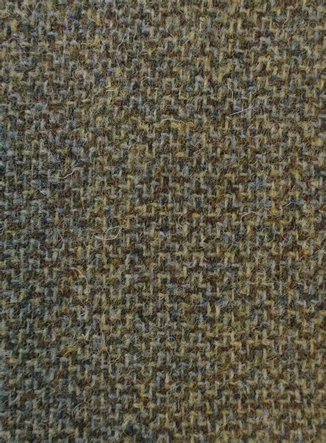 Harris Tweed Green Herringbone Fabric Fwd 2304 C3 Harris Tweed