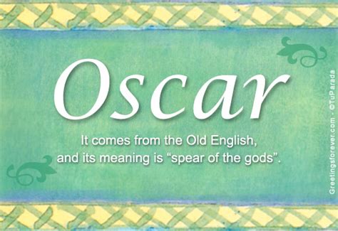 Oscar Name Meaning Oscar Name Origin Name Oscar Meaning Of The Name