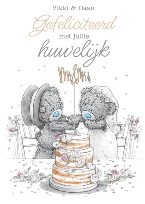 Me To You Huwelijkskaart Tatty Teddy Mr Mrs Greetz