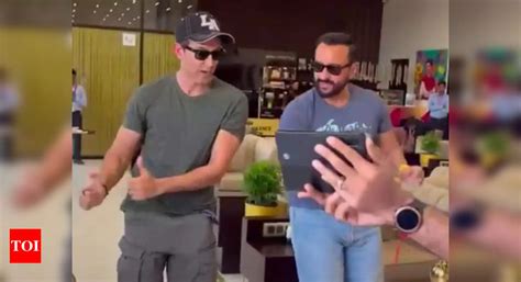Hrithik Roshan Teaches Alcoholiya Steps To Saif Ali Khan Displays