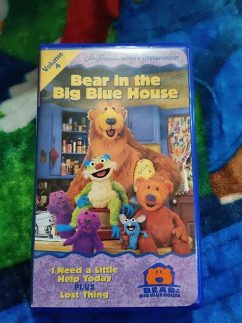 Bear In The Big Blue House Volume 4 Vhs 1998 Dura Case Closed