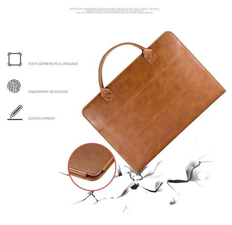 شنطة ماك بوك جلد نحيفة مع امكانية رفع اللابتوب 4 الوان عدة احجامشنط