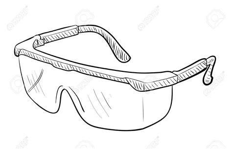 Safety Goggles Drawing