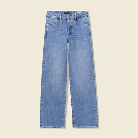 Jeans Large Taille Haute Denim Brut Femme Bonobo