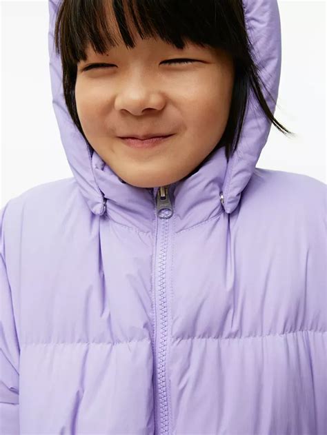 Down Puffer Jacket Lilac Arket Dunjacka Huva