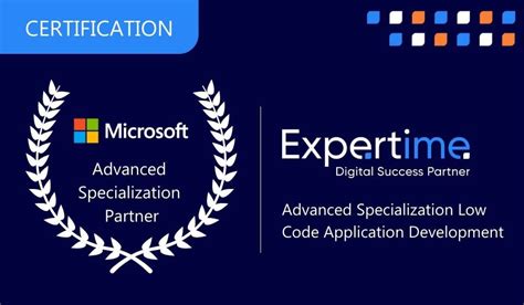 Expertime Obtient La Advanced Specialization En Low Code Application