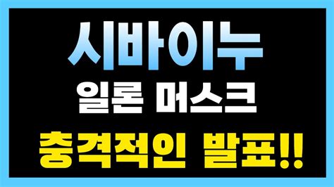 시바이누 너무 충격이네요시바이누시바이누코인전망시바이누분석바이누시시세 Youtube