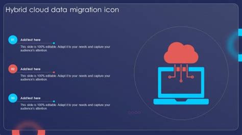 Hybrid Cloud Data Migration Icon PPT PowerPoint