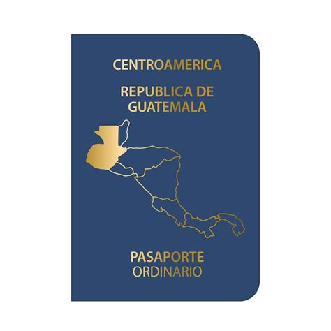 Vector De Cobertura Do Passaporte Da Guatemala Vetor Premium