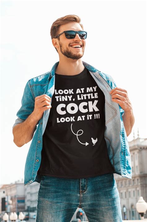 Look At My Tiny Little Cock Rooster T Shirt Adult Humor Prank Etsy