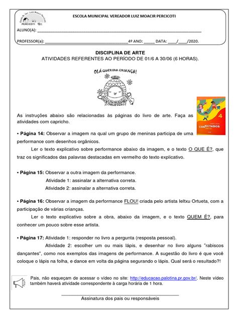 Atividade Performance Flow Pdf Terra Lua