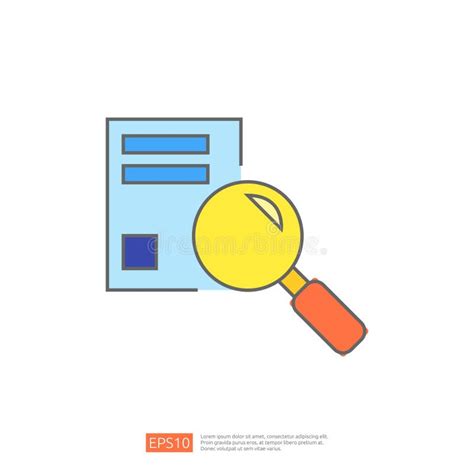 A Magnifying Glass Over A Document Representing The Concept Of