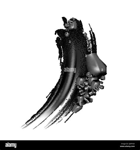 Texture Coal Stroke Realistic Vector Stock Vector Image And Art Alamy