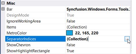 Baritem Types In Windows Forms Xptoolbar Control Syncfusion