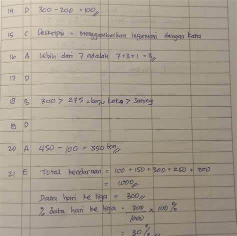Belajar Matematika Contoh Soal Penyajian Data Dalam Bentuk Tabel Dan Diagram