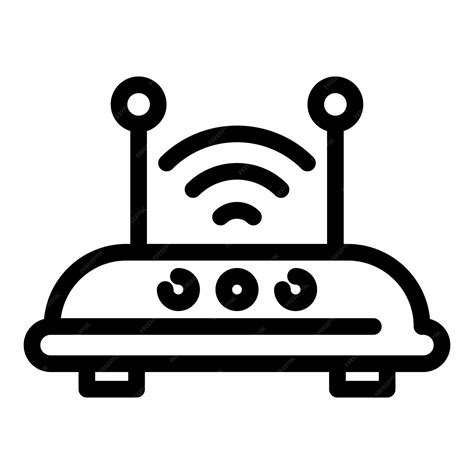 Premium Vector Connection Router Icon Outline Connection Router
