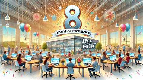 Tech Concept Hub 8 Years Of Learning Growth And Success