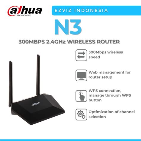 Dahua N3 300mbps 2 4ghz Wps Web Management Wireless Router Shopee