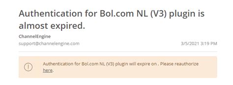 Bol How Do I Re Authorize ChannelEngine For The Bol API