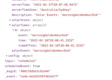 Request Including The Information Of When Things Are Happening