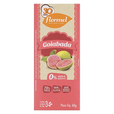 Pack Goiabada Flormel Caixa 60g 3 Unidades Tateno Supermercado